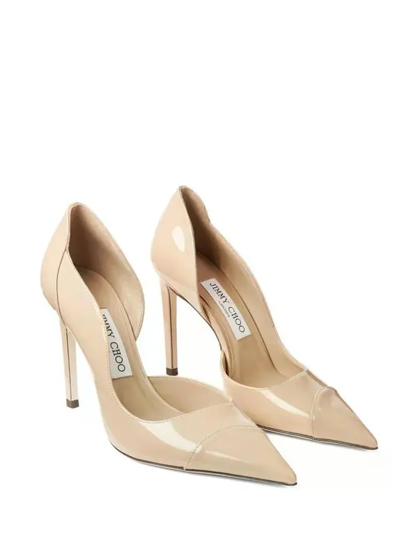 JIMMY CHOO Brigitte 100 Pointed Pumps - Neutrals