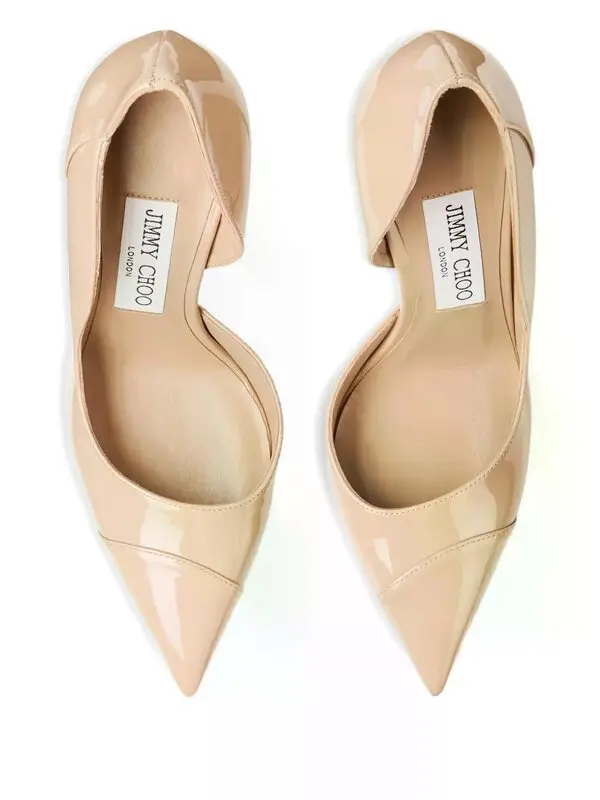 JIMMY CHOO Brigitte 100 Pointed Pumps - Neutrals