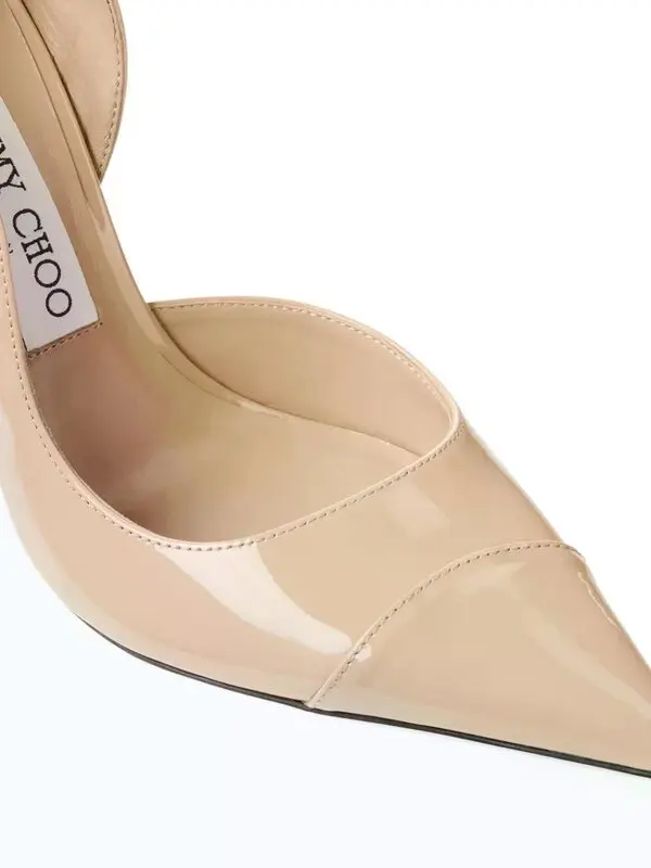 JIMMY CHOO Brigitte 100 Pointed Pumps - Neutrals