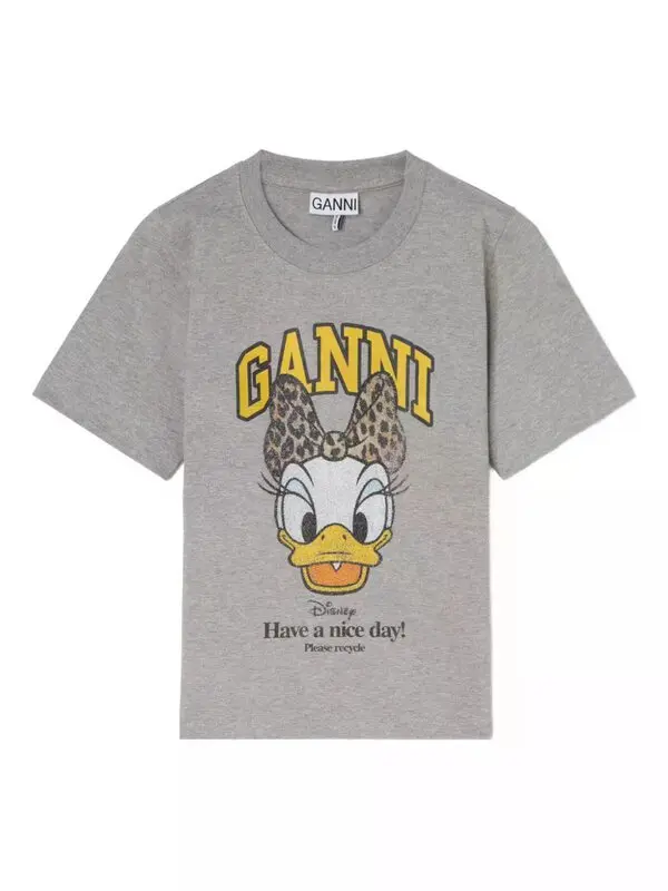 GANNI X Disney Daisy Duck Graphic T-shirt - Grey