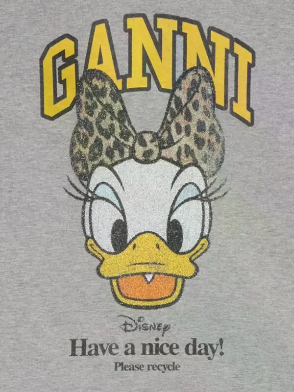 GANNI X Disney Daisy Duck Graphic T-shirt - Grey