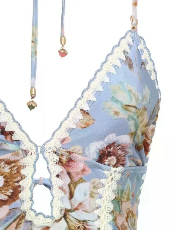 Zimmermann Awaken Floral Print Swimsuit
