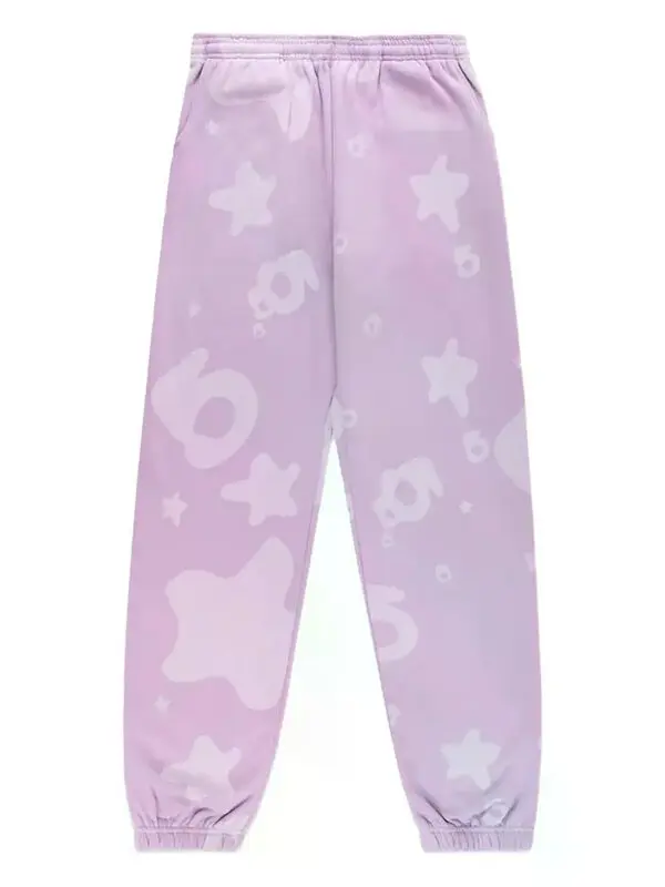 SP5DER Star-print Trousers - Purple
