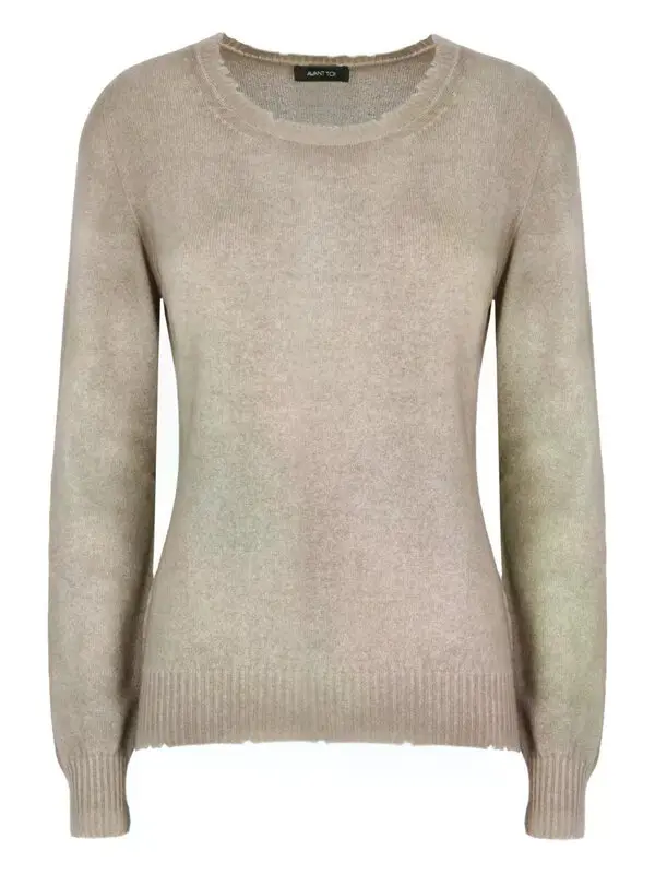 Avant Toi Round-neck Ribbed Sweater