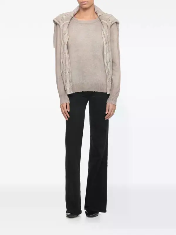 Avant Toi Round-neck Ribbed Sweater