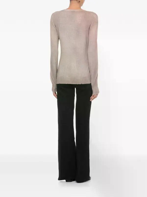 Avant Toi Round-neck Ribbed Sweater