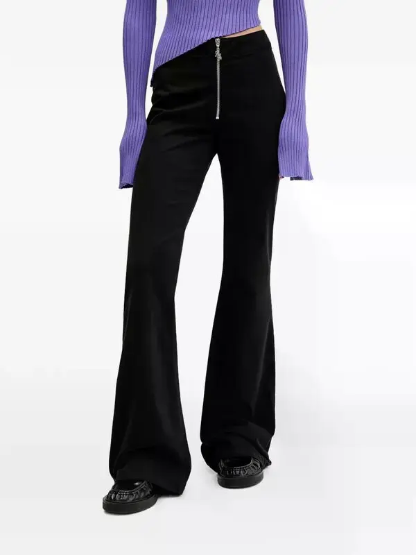 Hugo Zip-fastening Flare Trousers