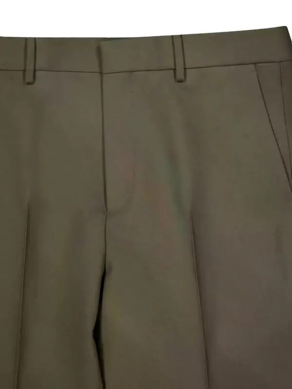 Gucci Straight Leg Wool Gabardine Trousers