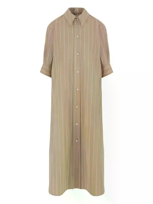 JIL SANDER Button Striped Dress