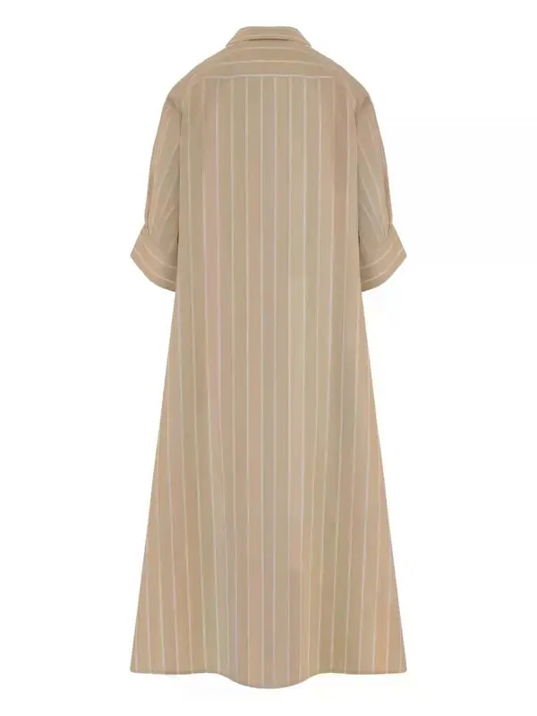 JIL SANDER Button Striped Dress