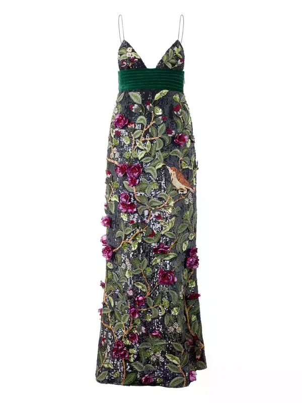 Roberto Cavalli Embellished Maxi Dress