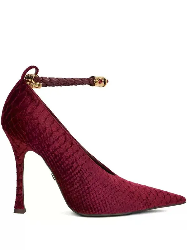 Roberto Cavalli Crocodile-embossed Pumps - Red