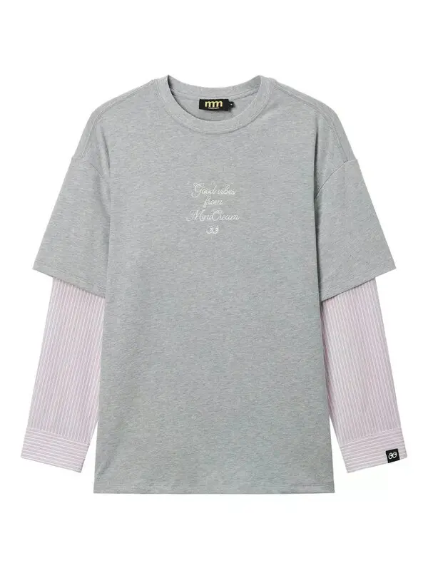 MINI CREAM Long-sleeve T-shirt - Grey