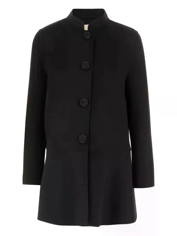 Valentino Garavani Wool Coat With Button Closure