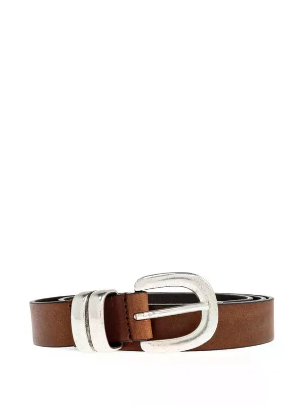 BY MALENE BIRGER Zoilo Metal Buckle Belt - Brown