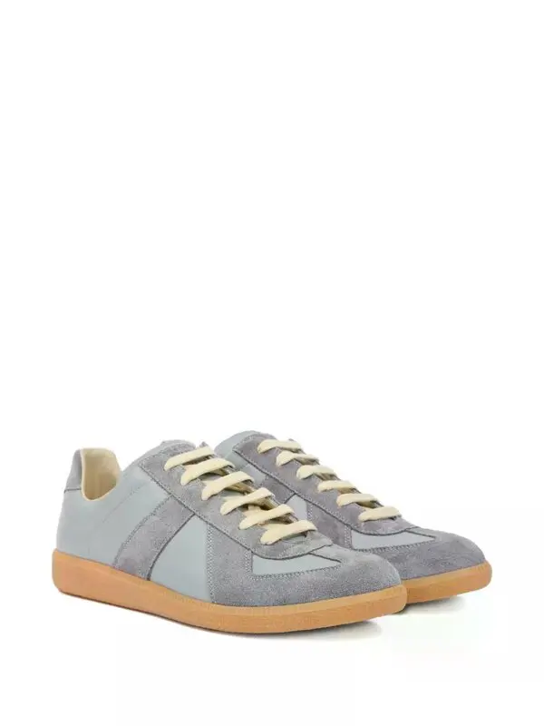 MAISON MARGIELA Replica Sneakers With Suede And Nappa Leather - Grey