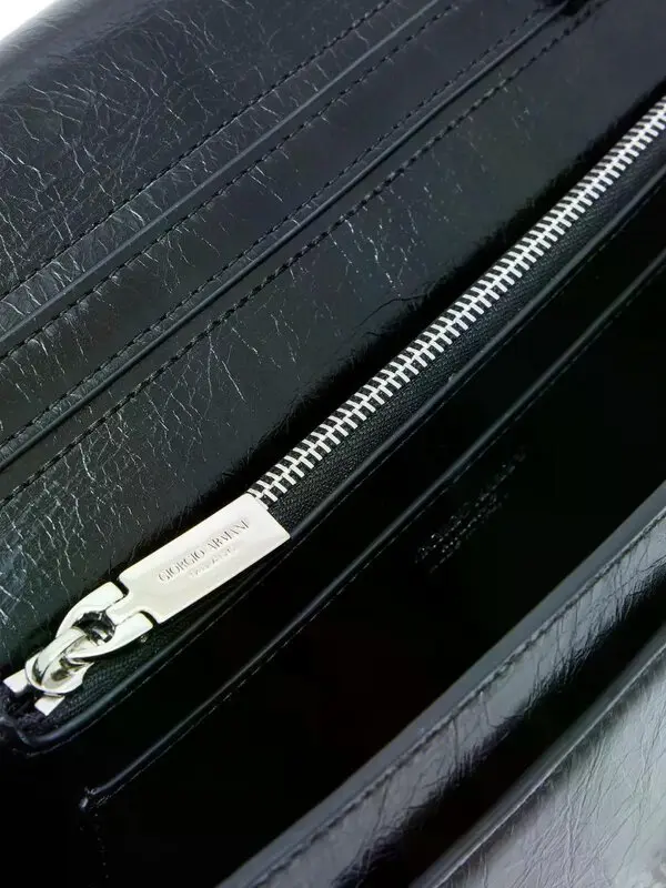 Giorgio Armani Patent-leather Shoulder Bag