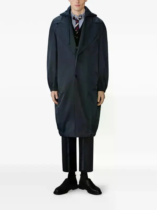 Thom Browne Windbreaker Coat With Drawstring