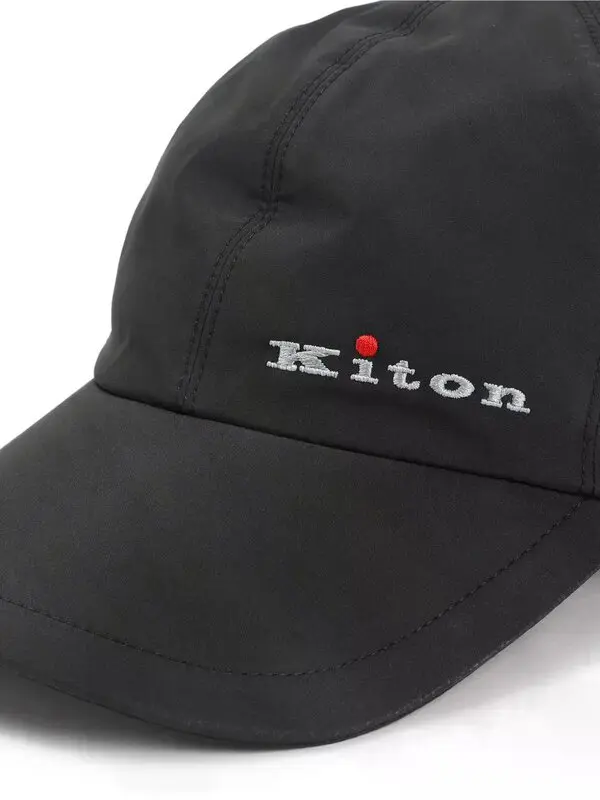 Kiton Embroidered Logo Baseball Cap - Black