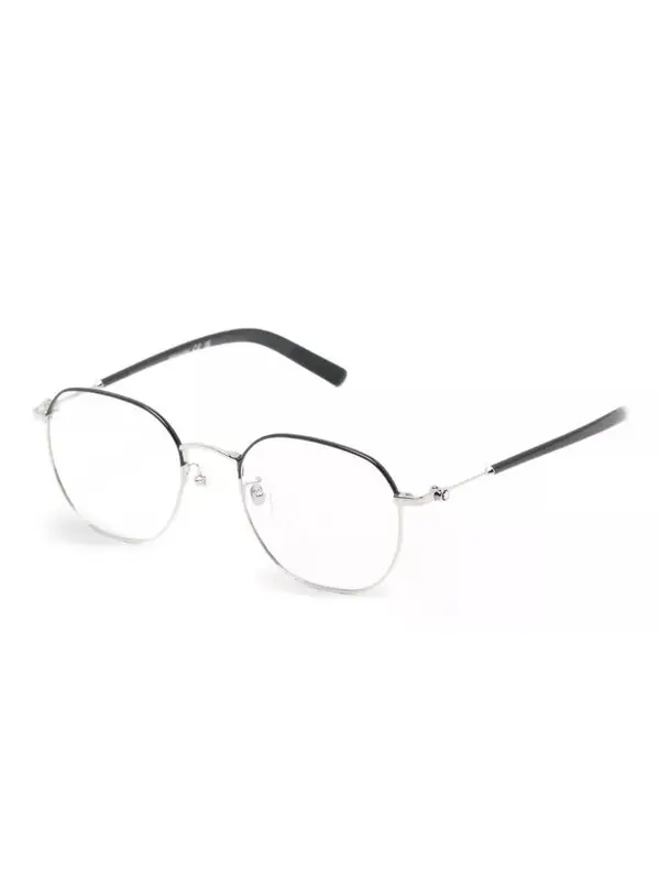 Montblanc Geometric-frame Eyeglasses - Silver