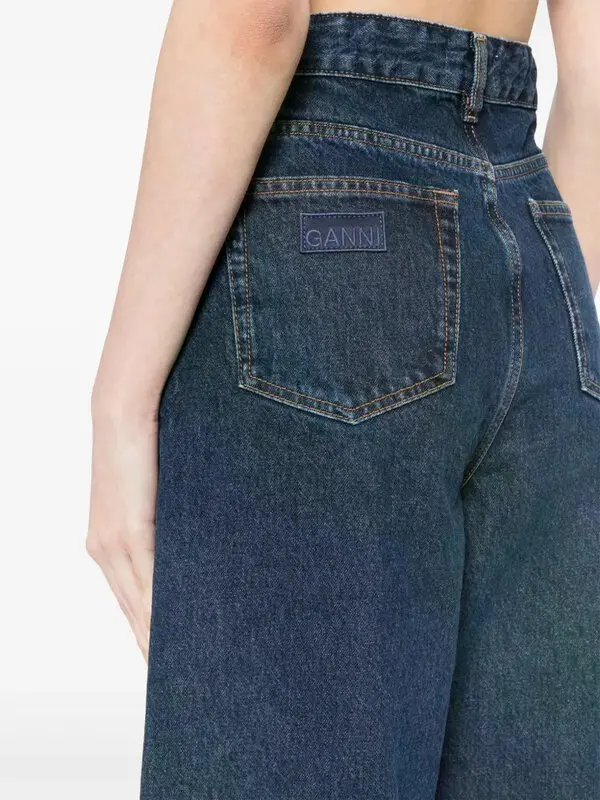 GANNI Organic Cotton Balloon Jeans