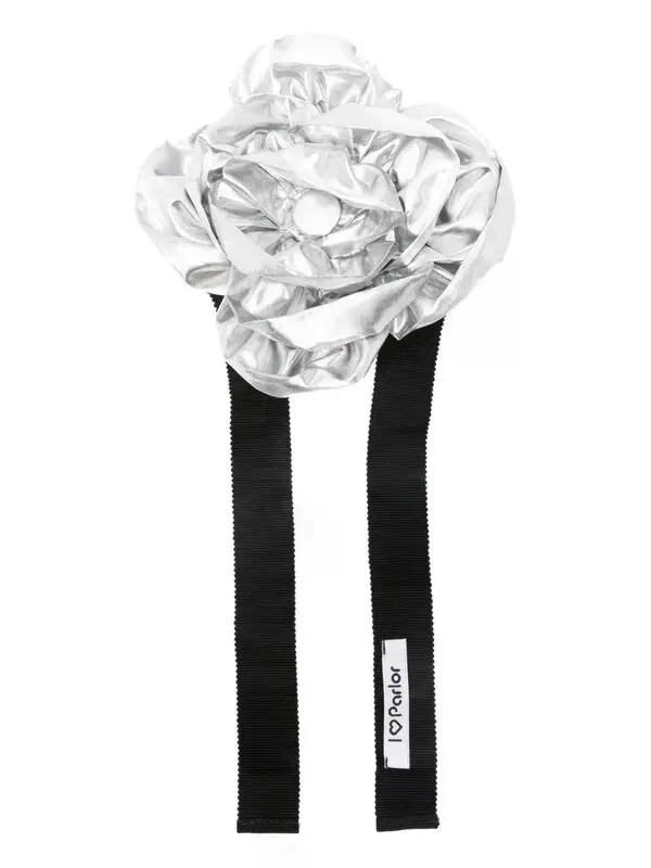 PARLOR Floral Choker - Silver