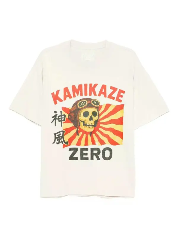 MELT Graphic-printed T-shirt - Neutrals