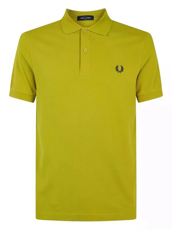 Fred Perry Logo-embroidered Polo Shirt - Yellow