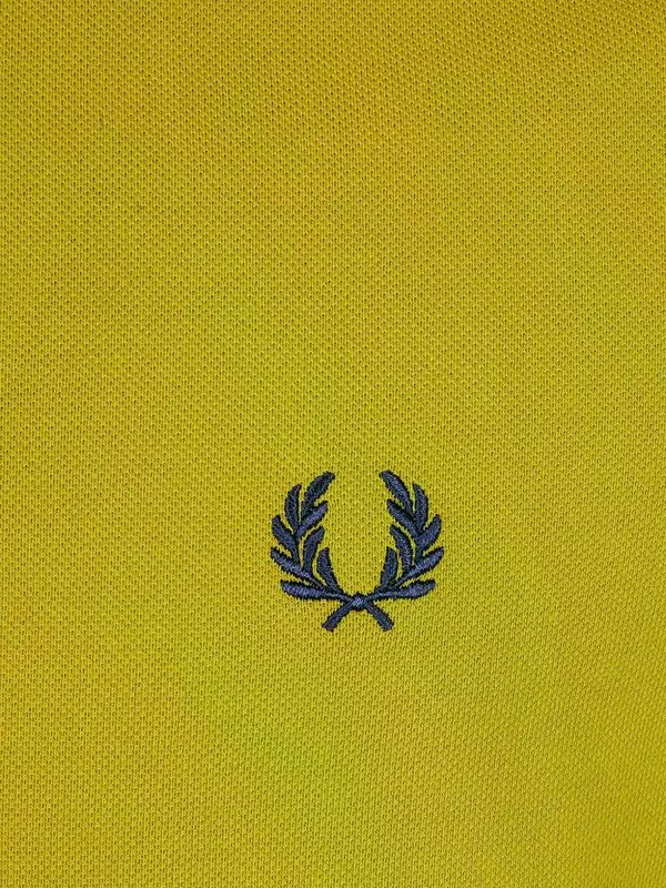 Fred Perry Logo-embroidered Polo Shirt - Yellow