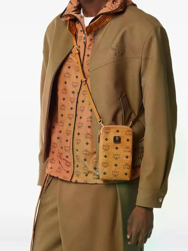 Mcm Aren Visetos Phone Pouch - Brown