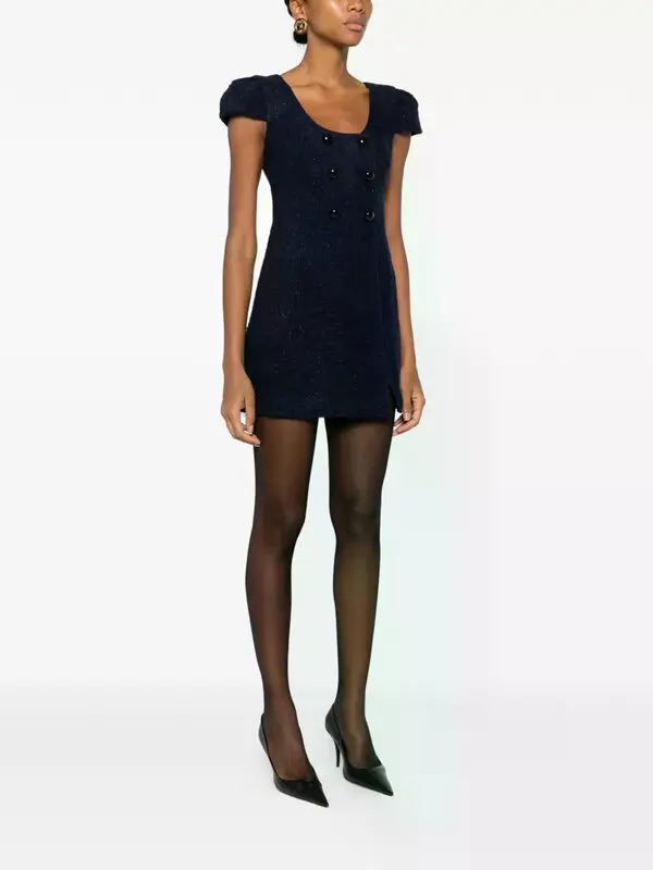 SELF-PORTRAIT Buttoned Mini Dress