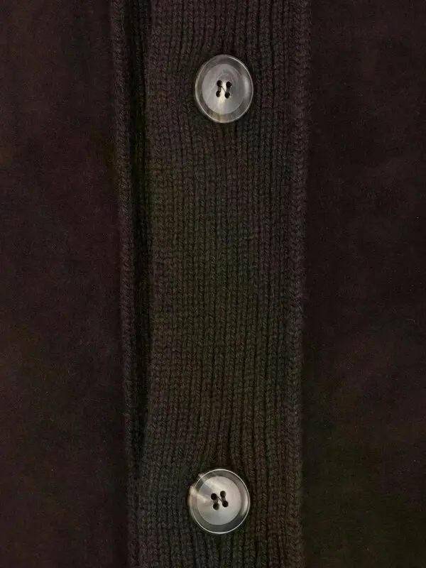 Zegna Suede-panel Cardigan
