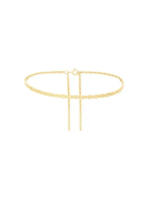 WOUTERS & HENDRIX My Favourites Fine Rigid Cast Ribbon Choker - Metallic