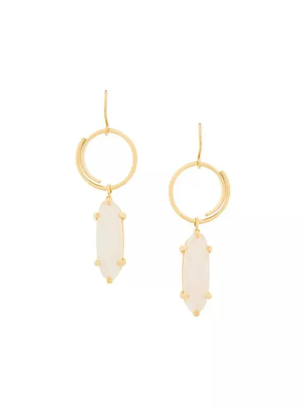 WOUTERS & HENDRIX Technofossils Moonstone Earrings - Metallic