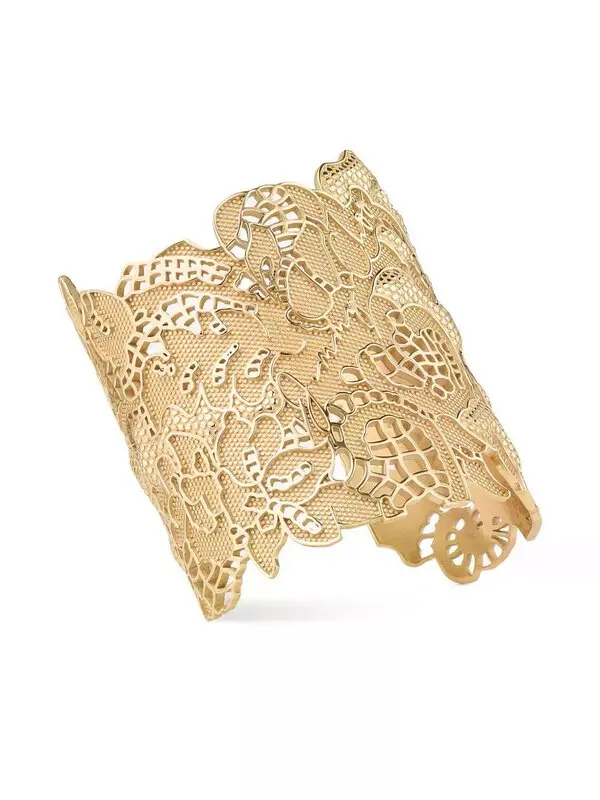 JIMMY CHOO Lace Cut-out Cuff Bracelet