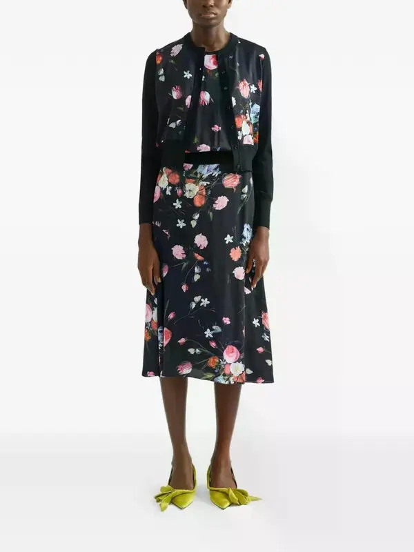 Erdem Floral-print Midi Skirt