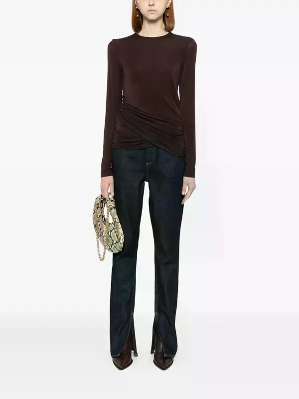 AGOLDE Twist Eve T-shirt - Brown