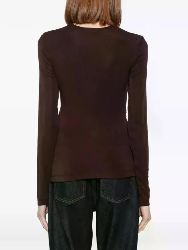 AGOLDE Twist Eve T-shirt - Brown