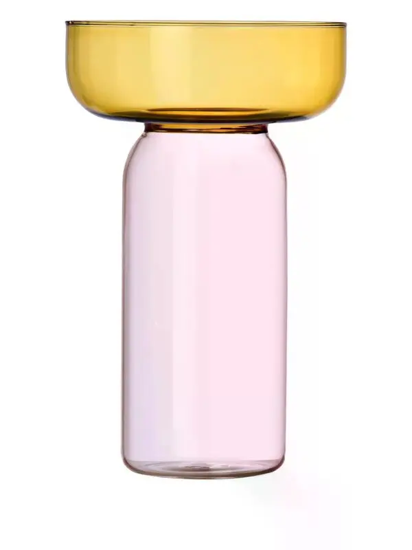 ICHENDORF MILANO Aura Glass Vase - Yellow