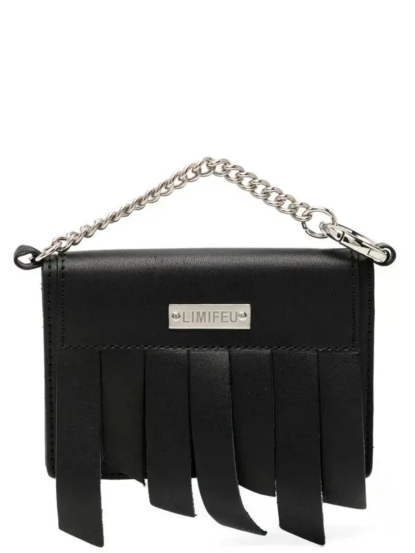 LIMI FEU Fringe-detail Purse - Black