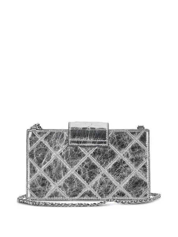 Tory Burch Mini Fleming Crossbody Bag - Silver