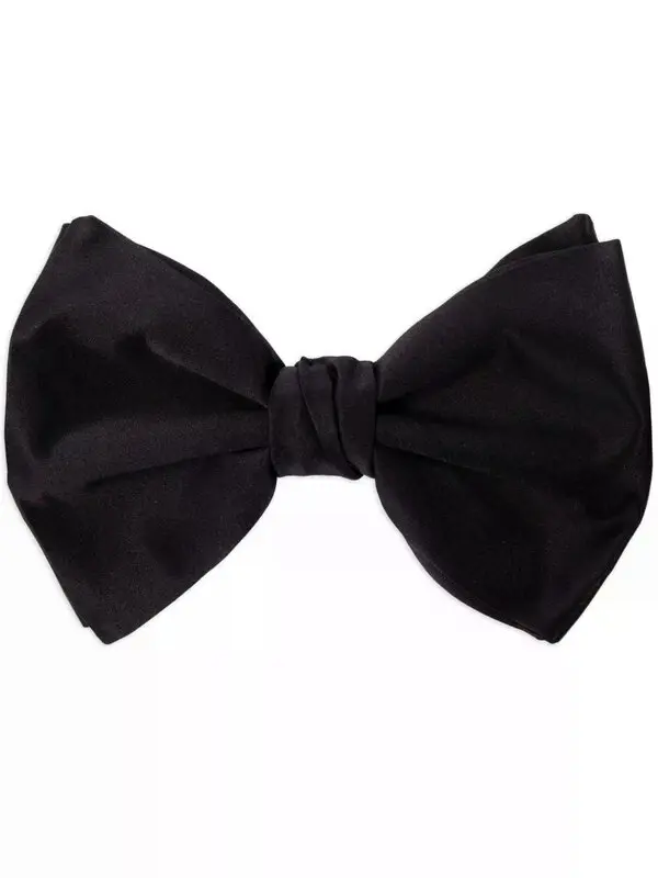 Giorgio Armani Adjustable-fit Silk Bow Tie - Black