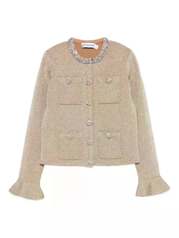 SELF-PORTRAIT Crystal-embellished Jacket