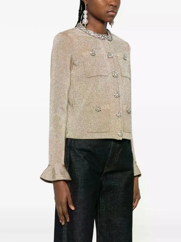 SELF-PORTRAIT Crystal-embellished Jacket