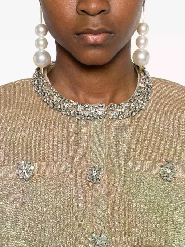 SELF-PORTRAIT Crystal-embellished Jacket