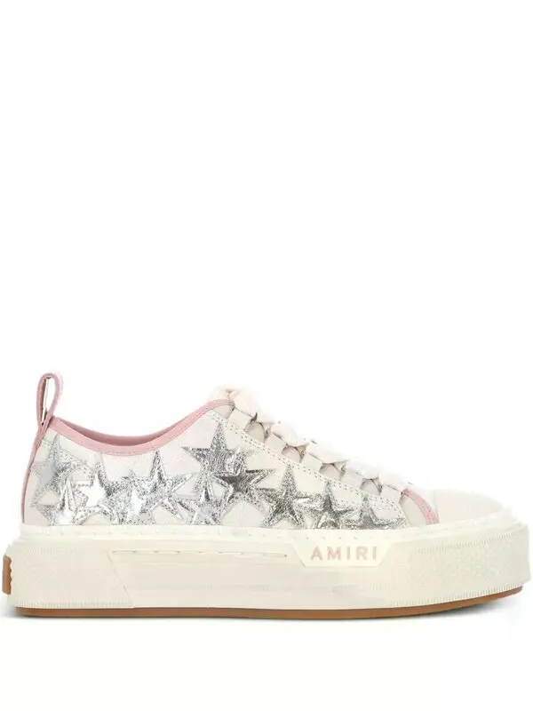 Amiri Star Embellished Platform Sneakers - Neutrals