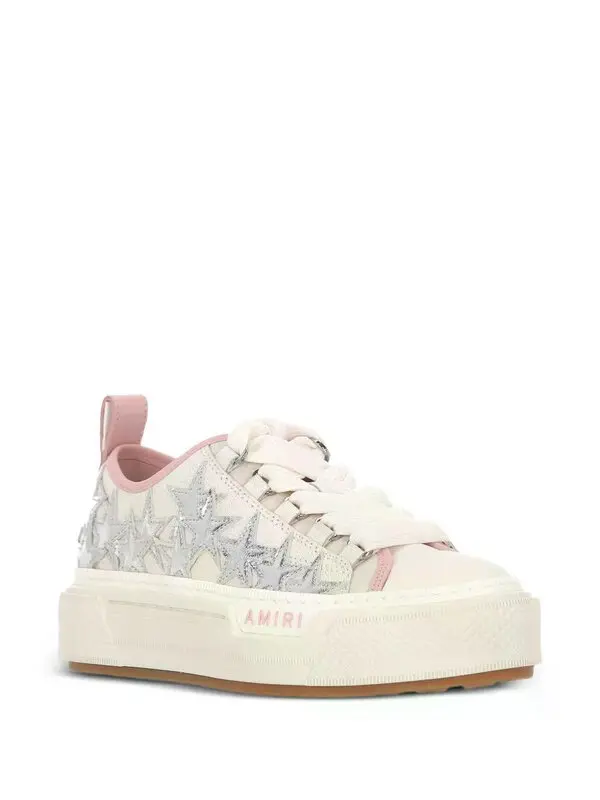 Amiri Star Embellished Platform Sneakers - Neutrals
