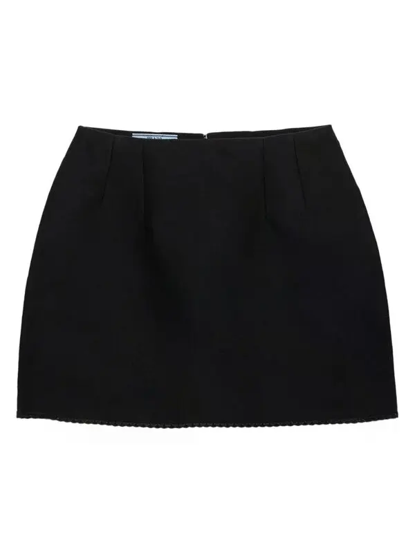 Prada Lace-detail Mini Skirt