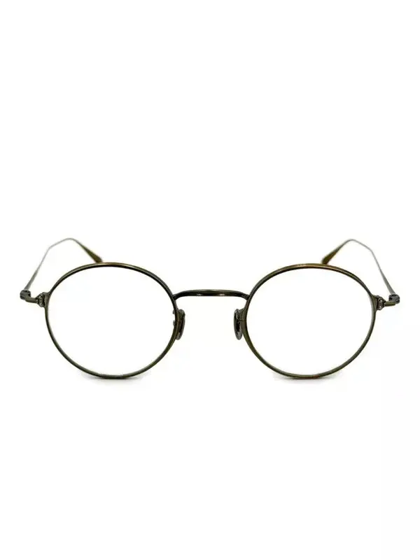 EYEVAN7285 186 Round-frame Glasses - Brown