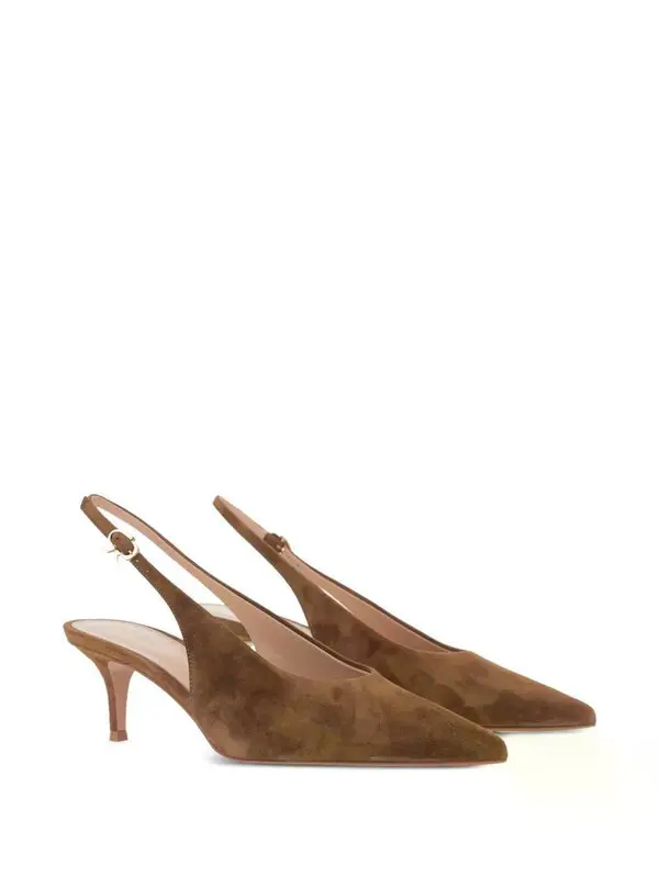 GIANVITO ROSSI 55mm Robbie Heeled Pumps - Brown